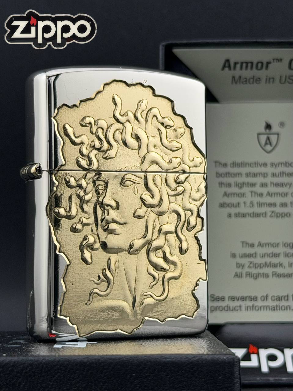 Зажигалка zippo armor Медуза