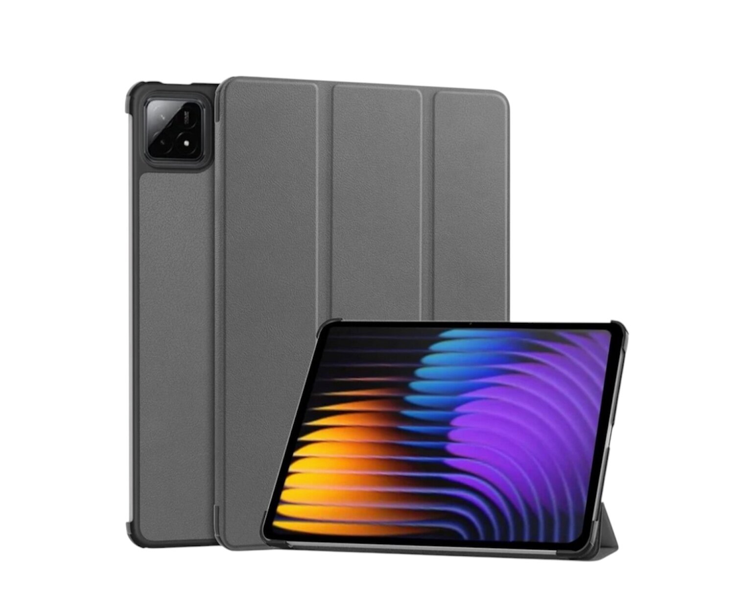 Чехол для планшета Xiaomi Pad 7 / Pad 7 Pro / Pad 8 / Pad 8 Pro / Poco Pad X1 11.2" серый