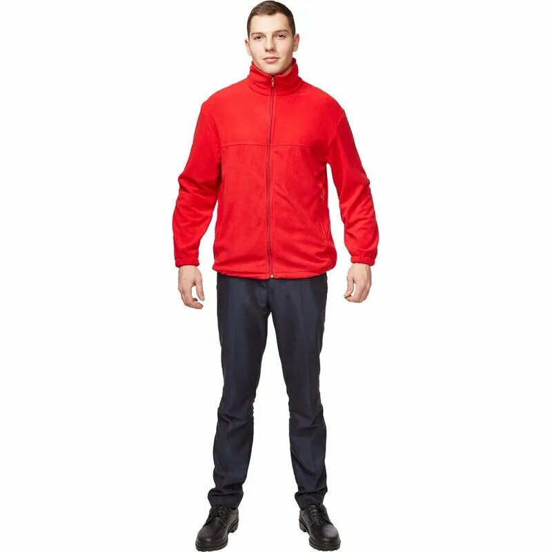 Толстовка флис (190 гр.) красн.(XXXL), 523801