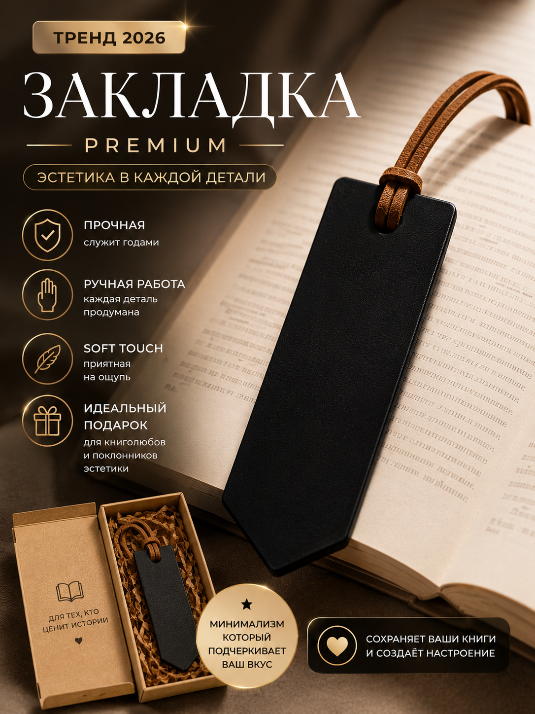 Закладка для книг с кисточкой, декоративный и функциональный аксессуар для ежедневного использования