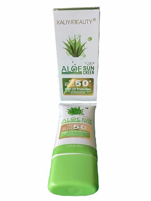 Солнцезащитный крем для лица Kaliya Beauty Aloe Sun Creen Cream SPF 50 PA+++