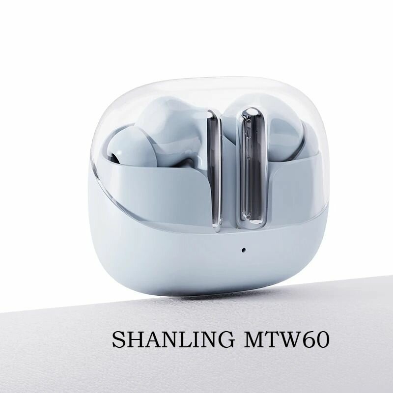 Подарок беспроводные наушники Shanling MTW60 прозрачный кейс ANC 3г