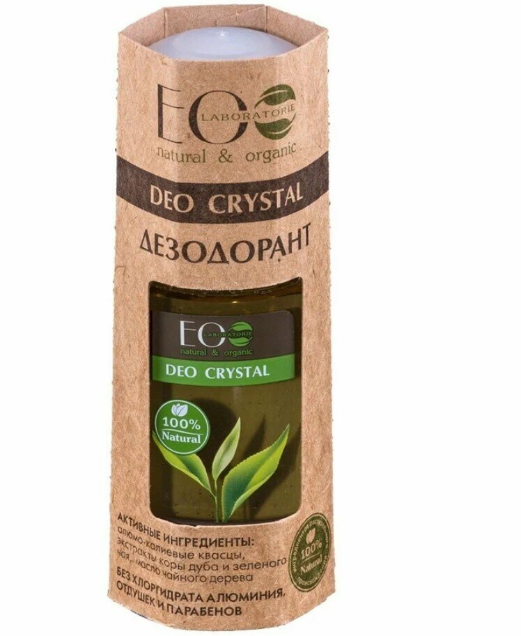 Дезодорант EO Laboratorie, DEO CRYSTAL, Кора дуба и зеленый чай, 50 мл