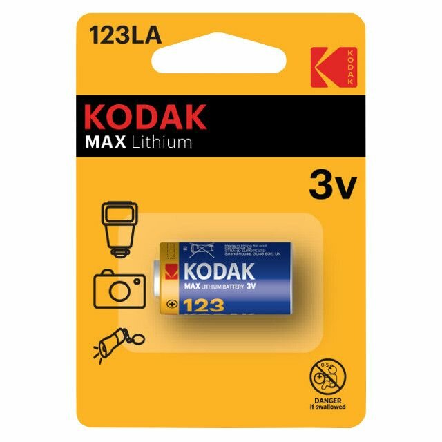 Батарейка KODAK CR123 блистер 1шт