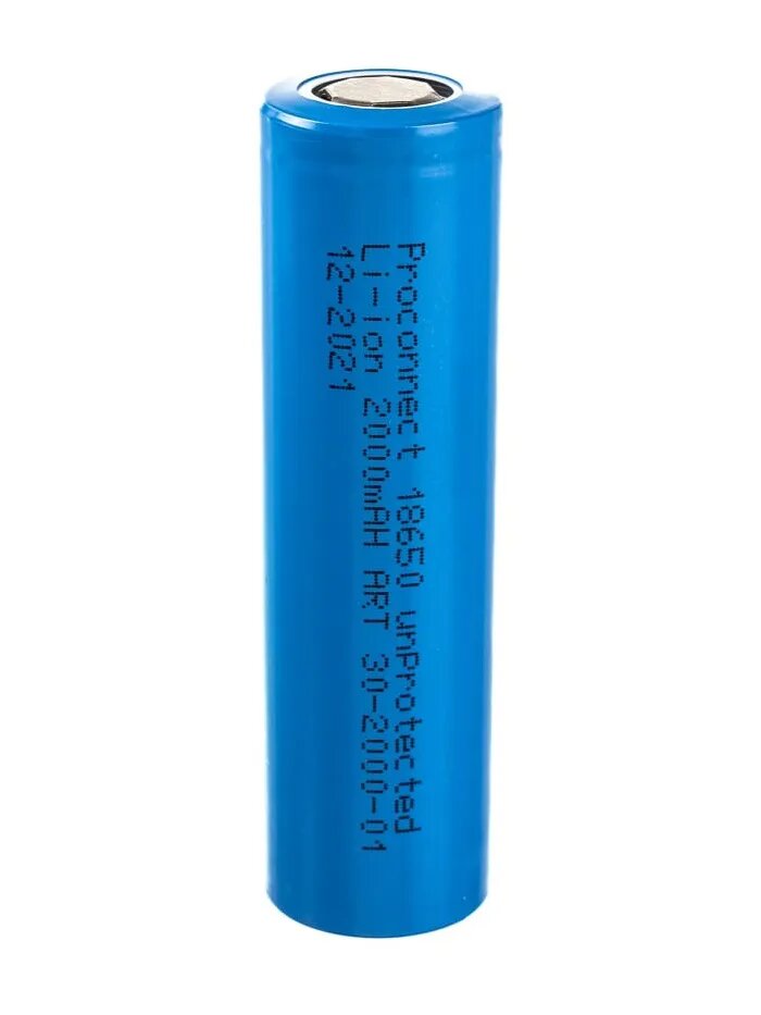 Аккумулятор PROconnect 30-2000 18650 unprotected Li-ion 2000 mAH 3.7 В
