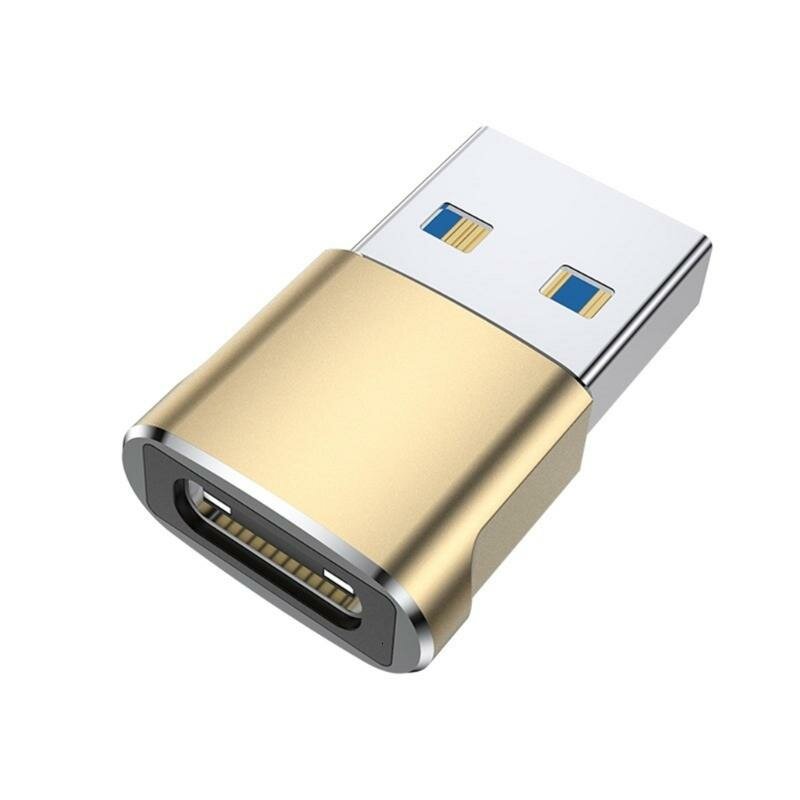 Адаптер USB 3.0 «мама» — USB-C, Золото