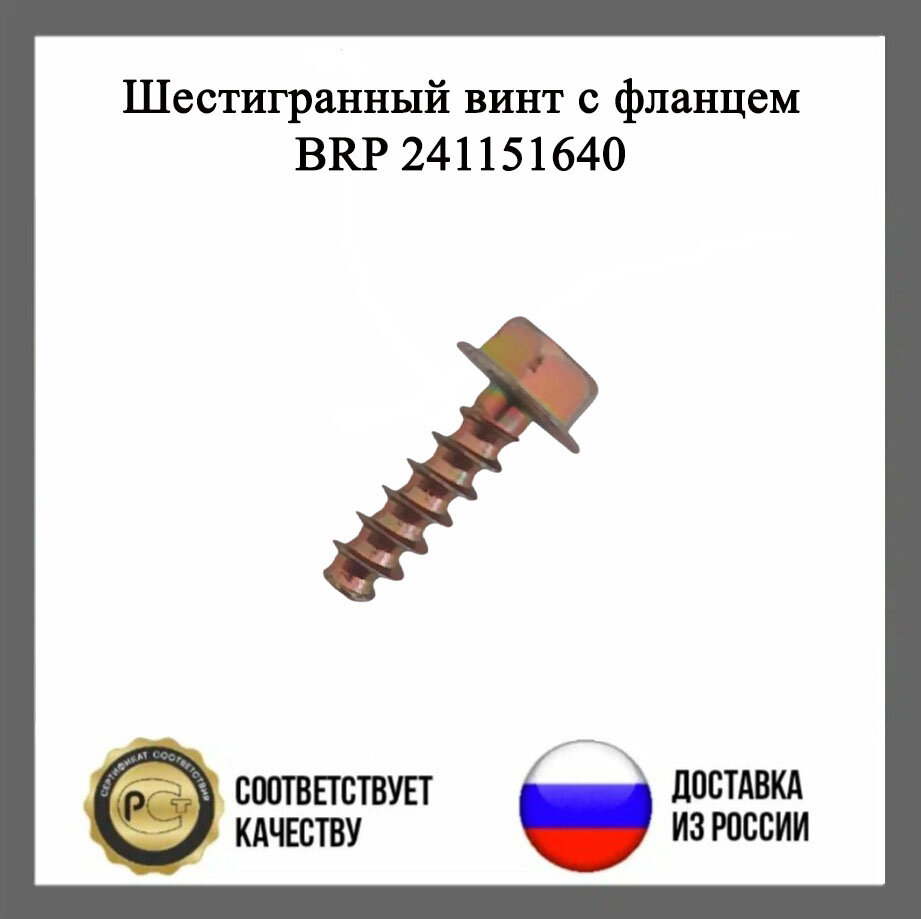 Шестигранный винт с фланцем K50x2,24x16 BRP 241151640