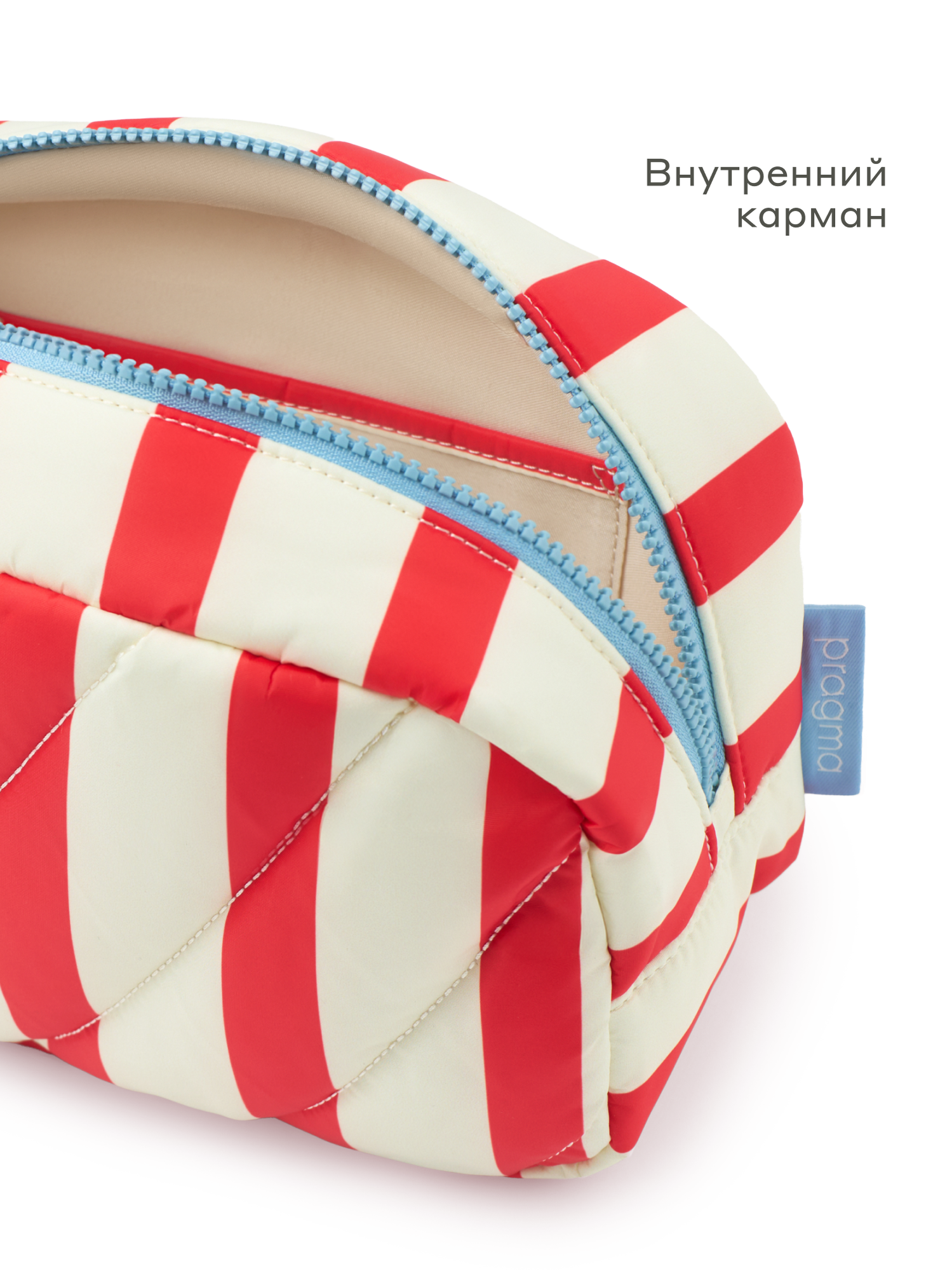 Косметичка Pragma, ширина: 16 см., высота: 19.5 см., длина: 24 см., , красный — фото 1