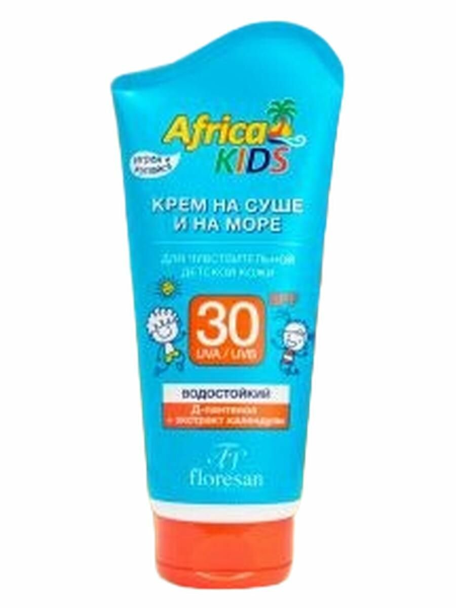 Флоресан Africa kids Крем на суше и на море для чувствительной детской кожи SPF 30, 150мл