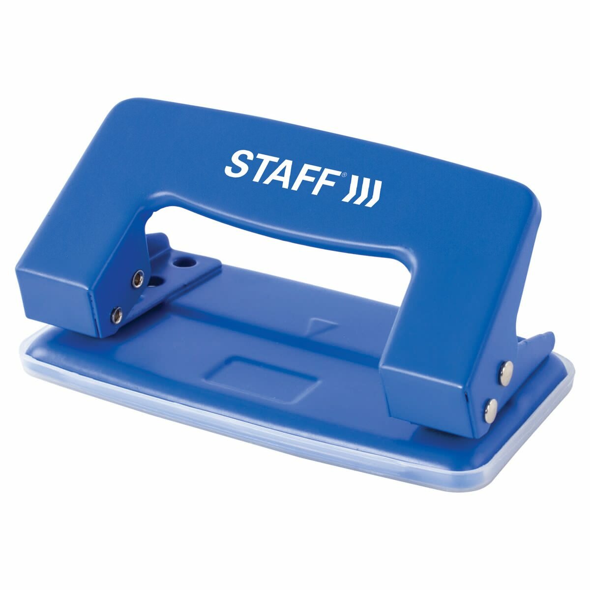Дырокол Staff, до 10 листов, без линейки, синий (224648), 12шт.