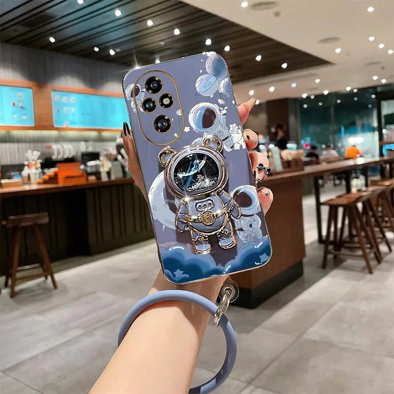 Чехол для Honor 200 Pro с держателем, ремешком, SH01-Grey