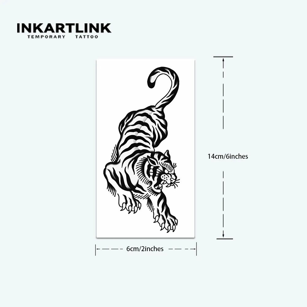 Временная татуировка 3D Tiger Claw INKARTLINK