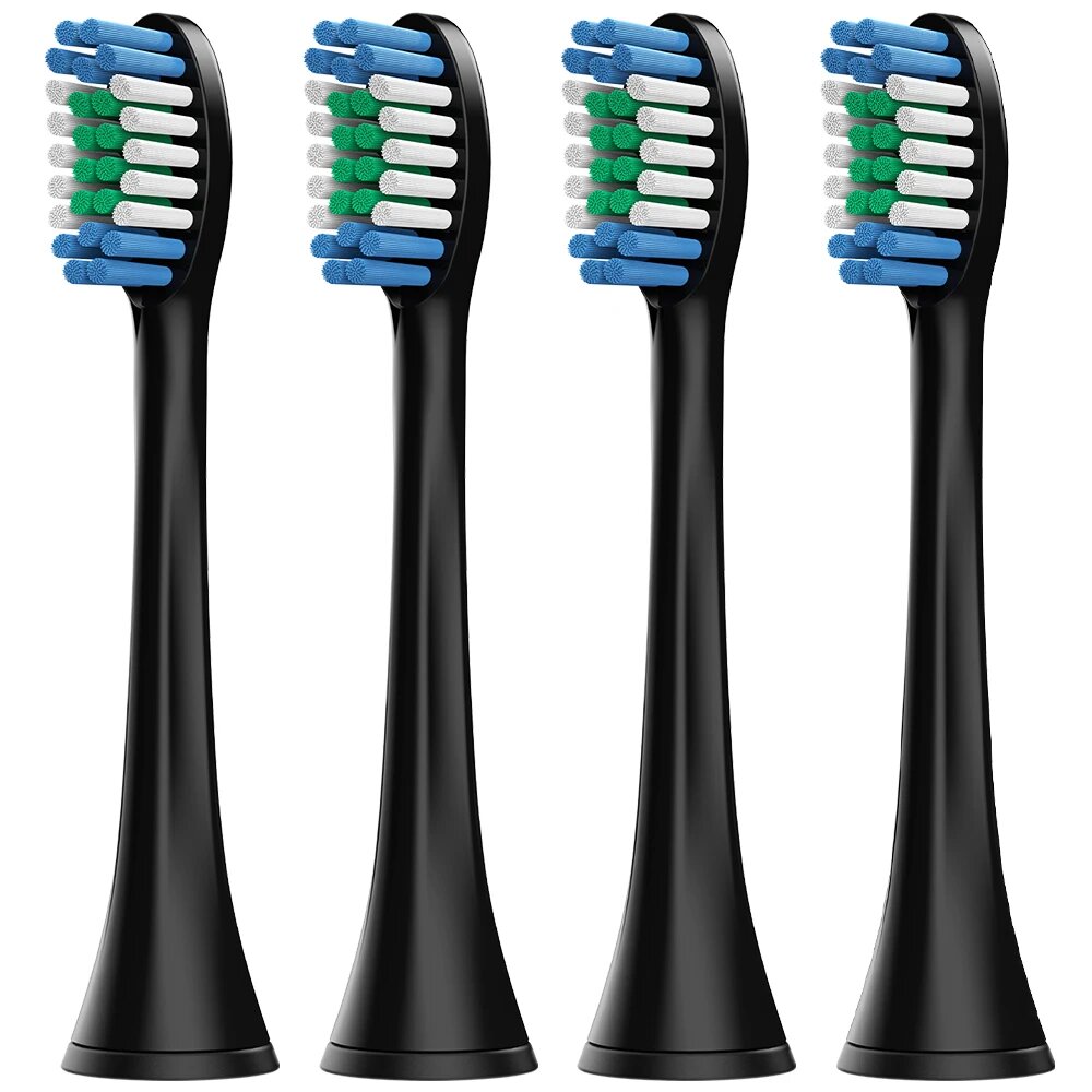 Сменные насадки для электрических зубных щеток Philips Sonicare, совместимые с моделями Black-4 Pcs