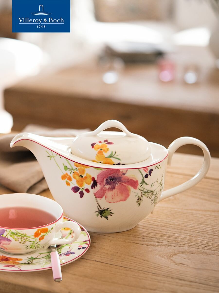 Чайник заварочный 620 мл, Mariefleur Tea Basic, Villeroy & Boch, Премиум-Фарфор