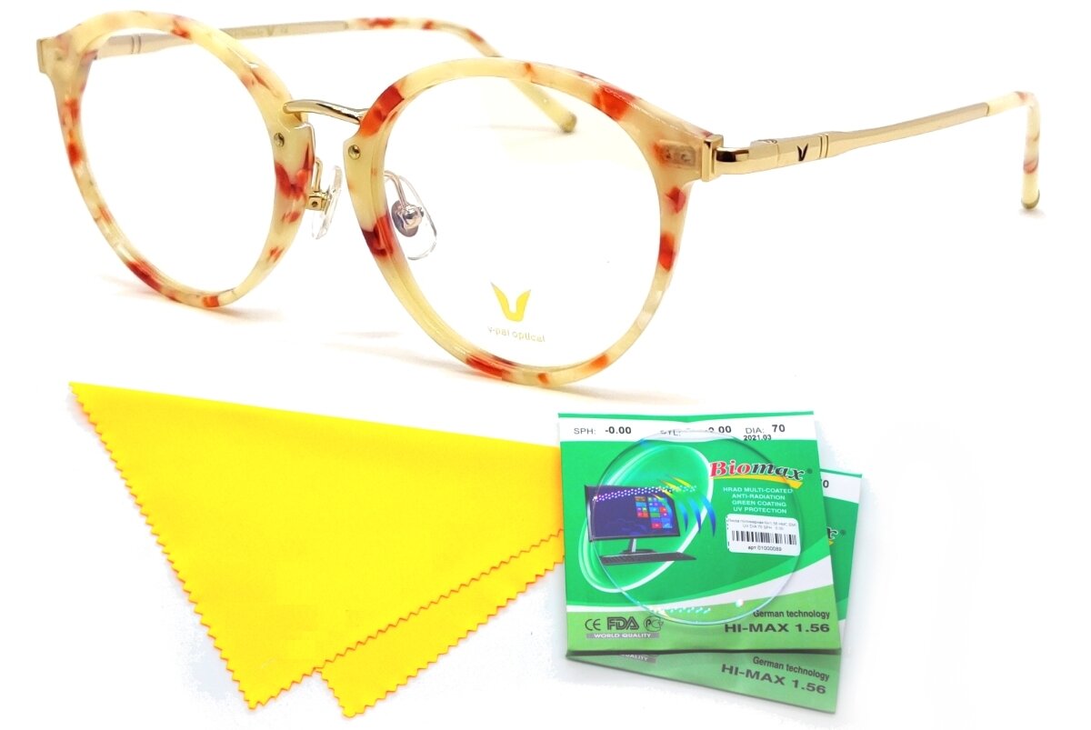 Очки корригирующие без футляра / стигматические V.EYEWEAR с линзами с мультипокрытием -1.00 РЦ 60-62 мод. 3003 Цвет 3