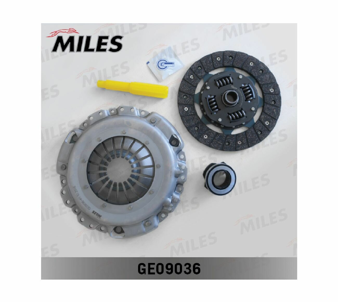 Сцепление в сборе (с подш.) VW GOLF III/PASSAT II-IV/T IV 1.6-2.0 88-03, MILES GE09036
