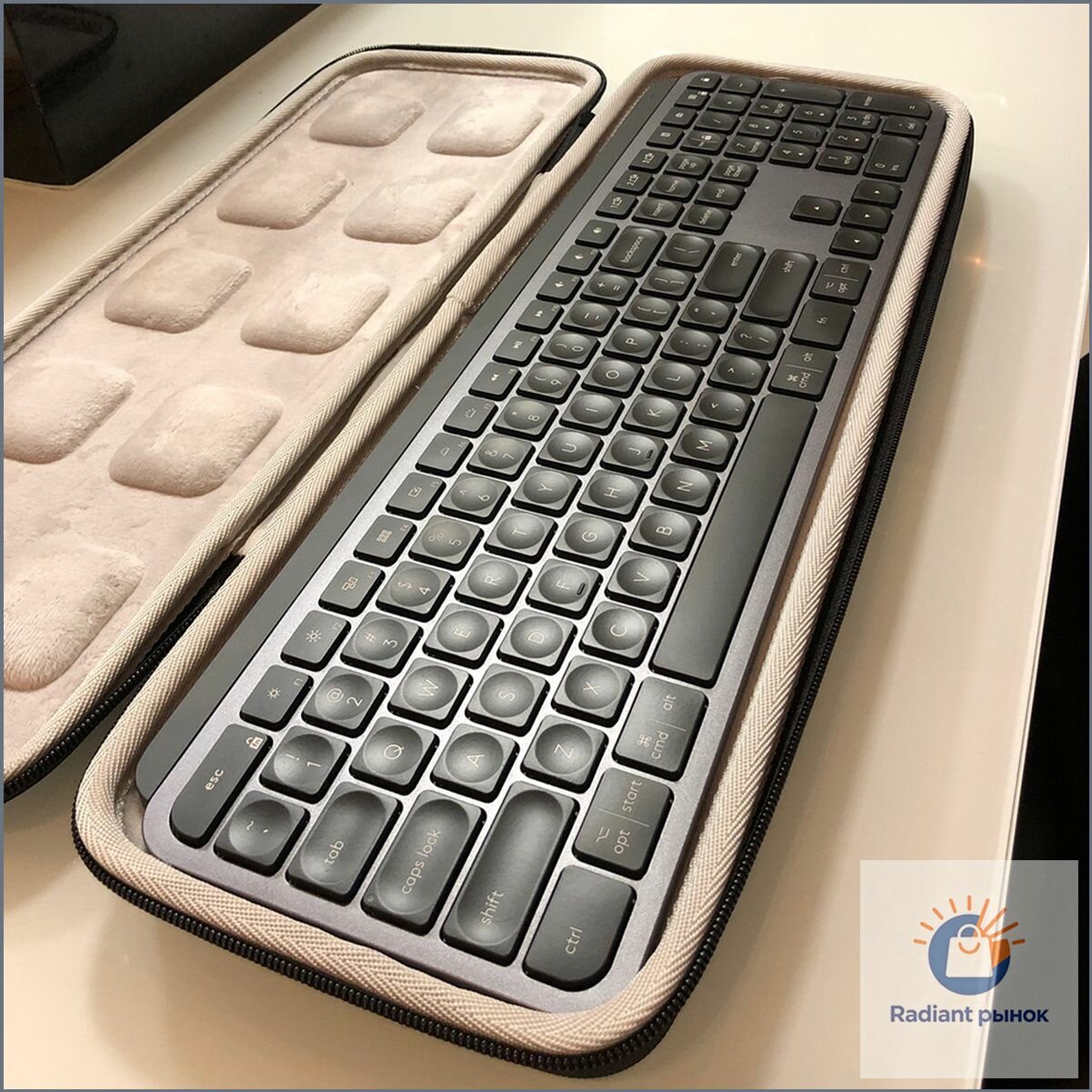 Чехол для Logitech MX Keys, жесткий, с сумкой для хранения