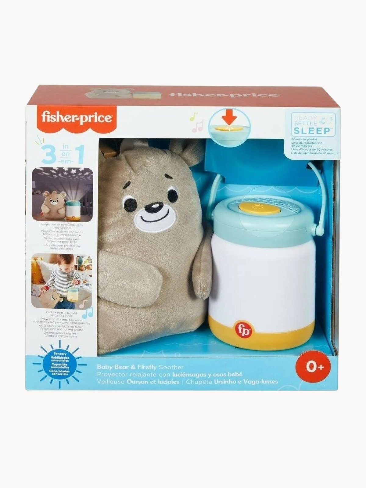 Ночник FISHER PRICE Медвежонок GRR00 для новорожденных, белый