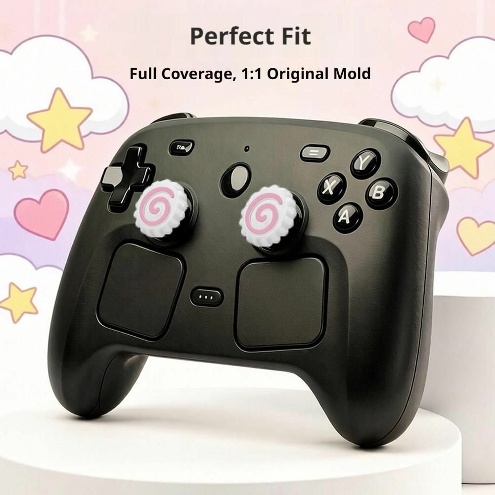 Комплект из 2 накладок на джойстик Steam Controller 2 и нескользящих накладок на кнопки.