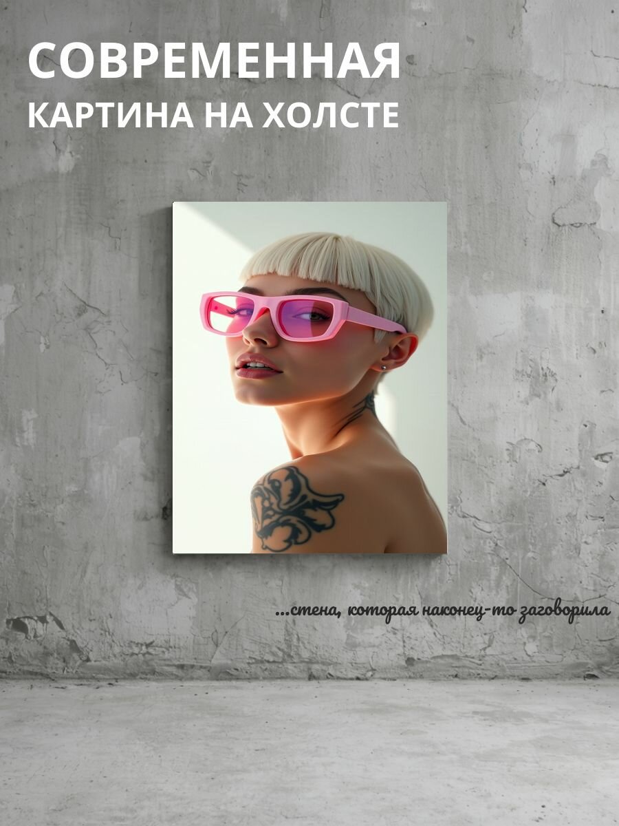Картина на холсте Портрет человека 40x60 см