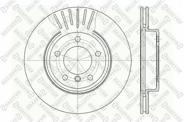 STELLOX Диск тормозной передний для BMW E46 3 2.5-2.0D M42/M47/M52/M54 98>, Brilliance