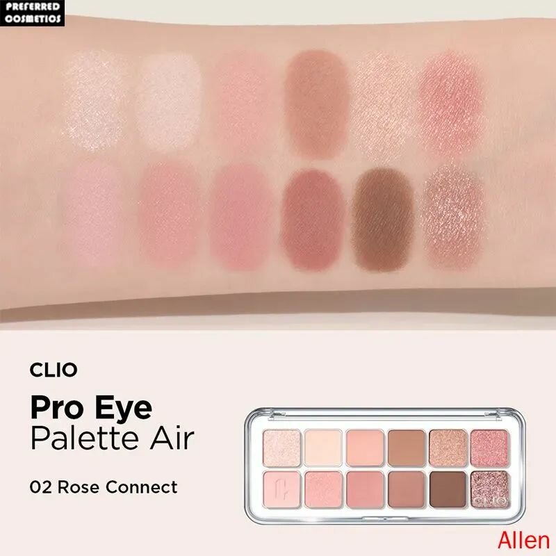 Палитра теней для век CLIO PRO Air/двенадцать цветов