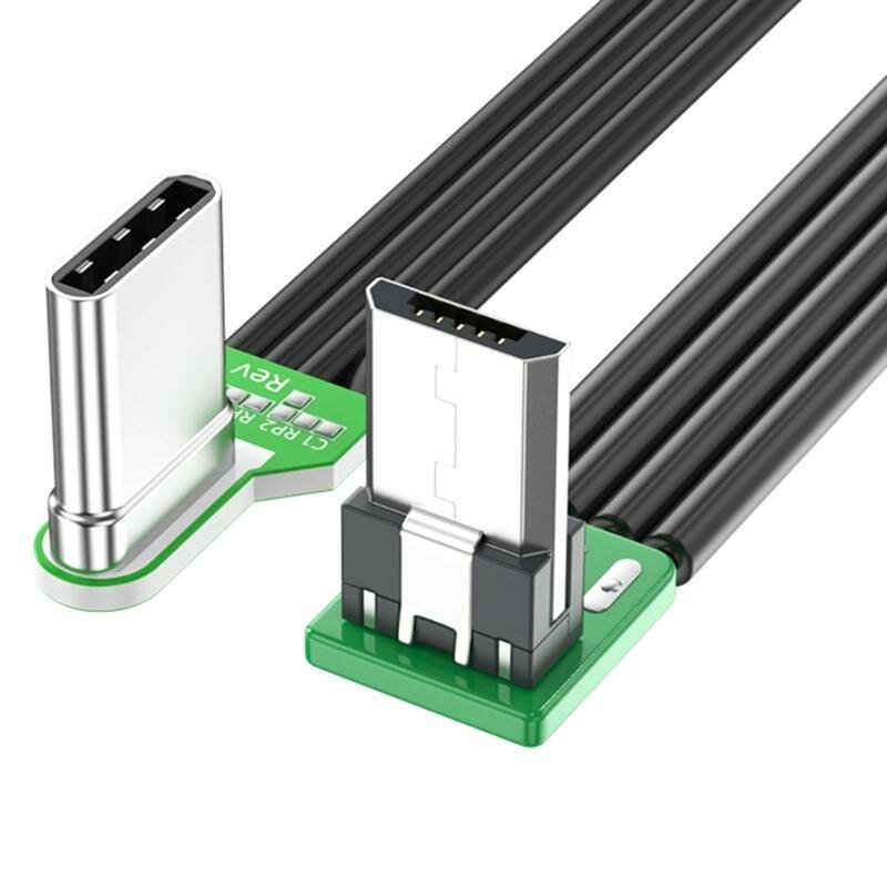 Кабель USB-C — USB 5-pin с изогнутым разъёмом, 15cm - Up