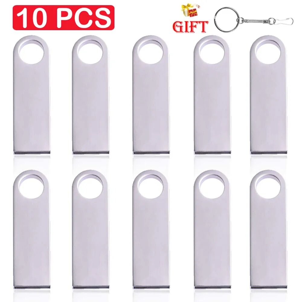 USB-флешки JASTER M053 металлические 128 ГБ, 64 ГБ, 32 ГБ, 16 ГБ, 8 ГБ, 4 Белый, 32 ГБ, серебристый