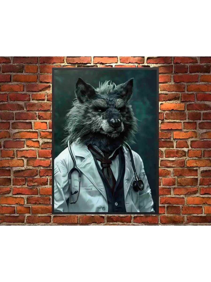 Доктор-зверь-оборотень 4, Плакат 30x42см