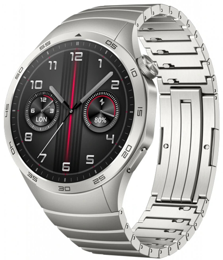 Умные смарт-часы Huawei Watch GT 4, 46mm, Grey Stainless Steel Strap