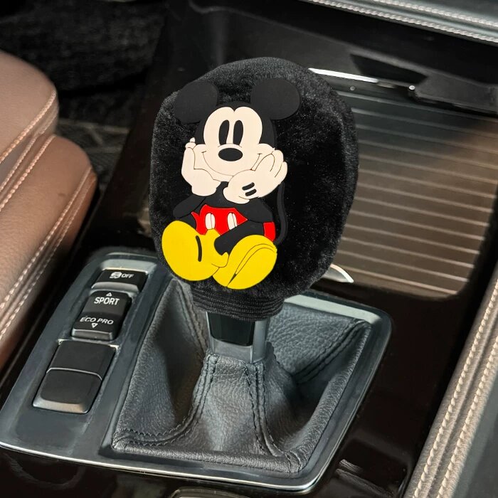 Чеки Цици зимний флисовый чехол для рычага КПП для механических автомобилей, очаровательный дизайн, теплый материал