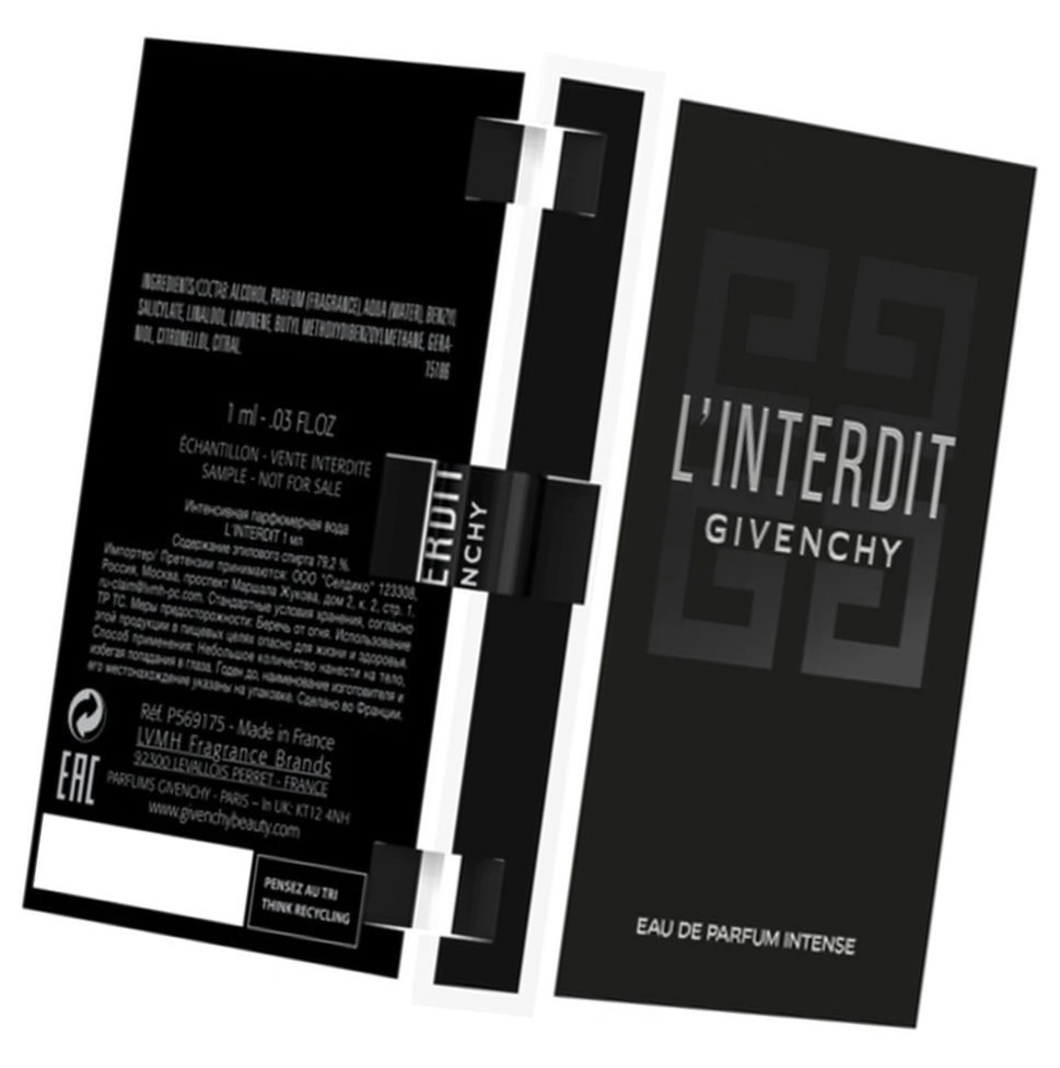 Миниатюра духов Живанши Л Интердит Абсолю 1 мл для женщин - Givenchy L Interdit Absolu парфюмерная вода