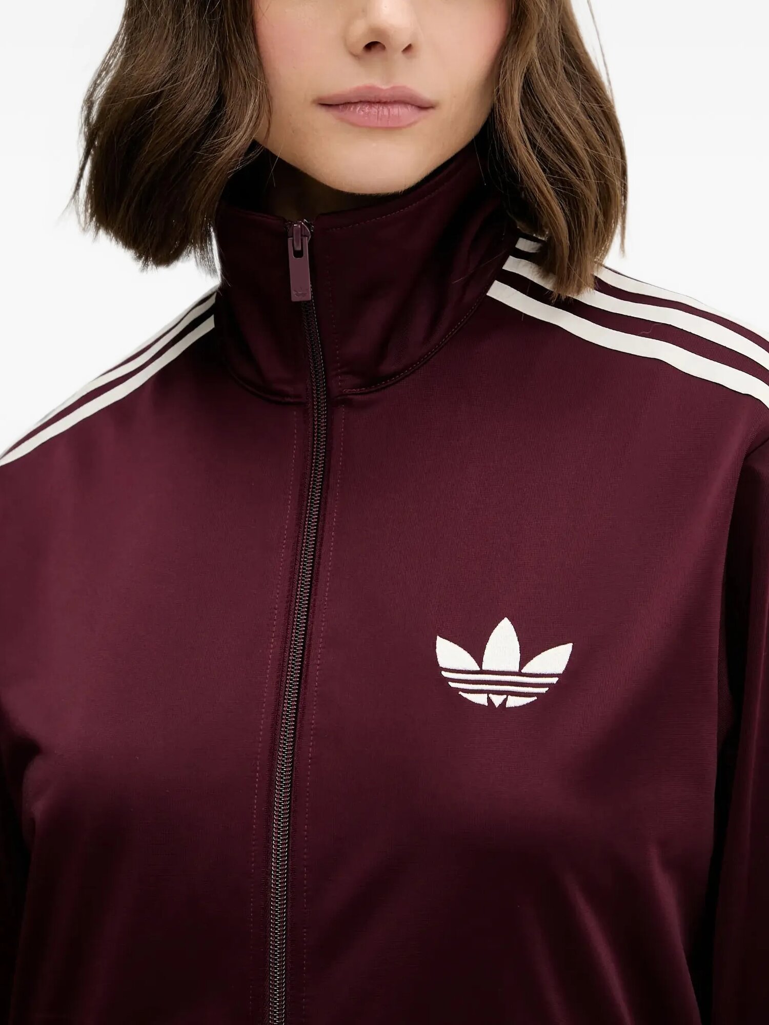 Куртка adidas Logo-embroidered side-stripe jacket, размер 16 UK, red — фото 1