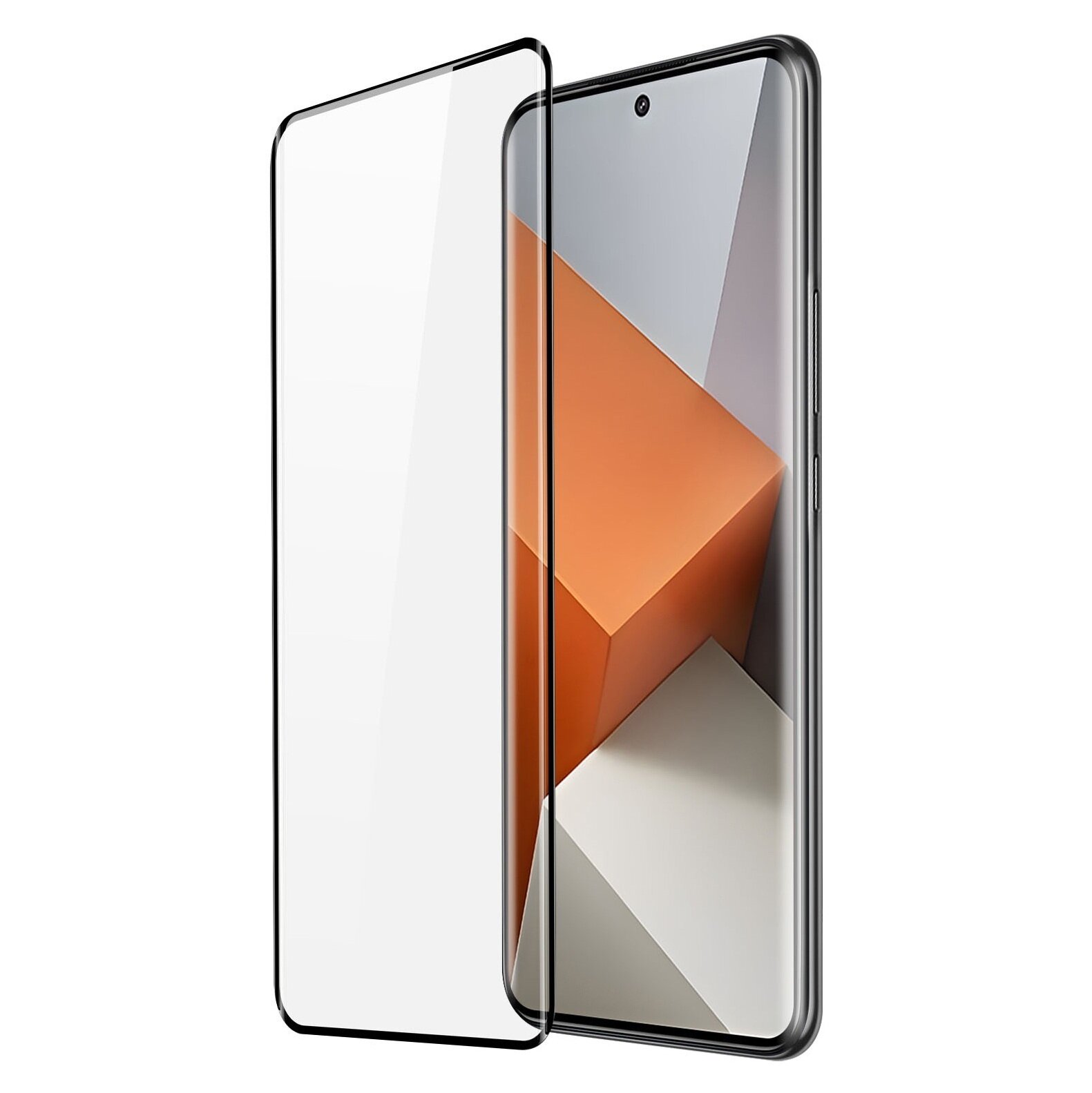 Защитное стекло с закругленными рамками для Xiaomi Redmi Note 13 Pro+ 5G, от Dux Ducis серия CURVED-65 Full Screen Glass