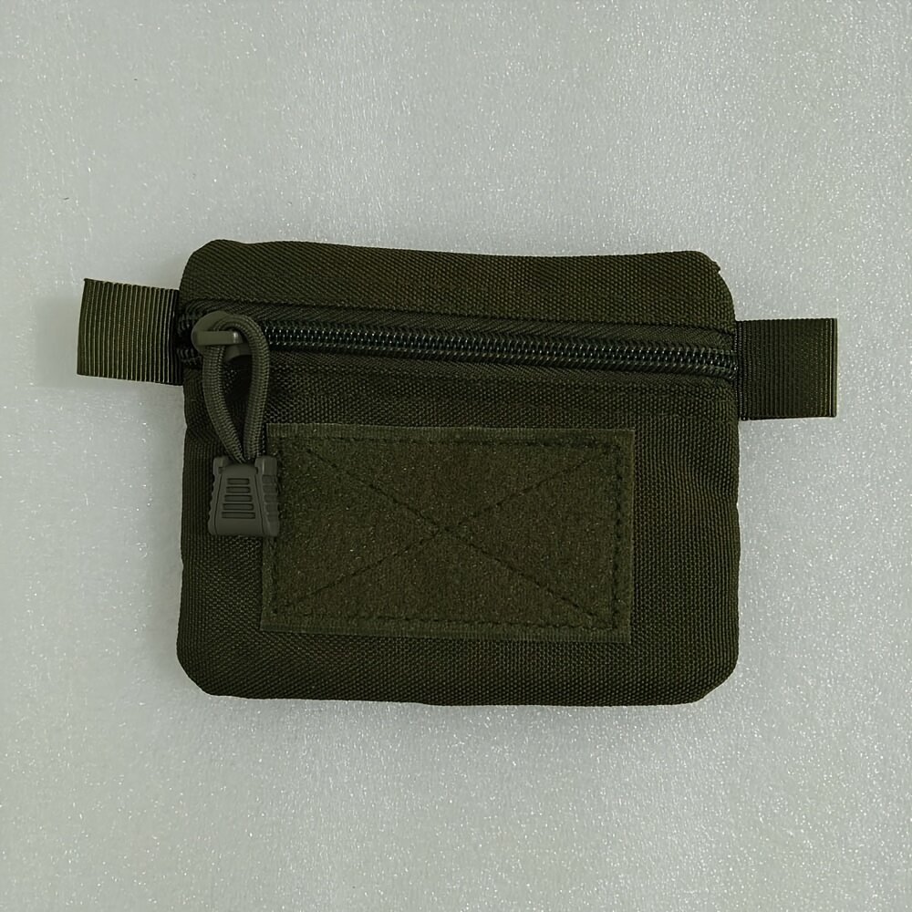 Поясная дорожная сумка EDC MOLLE на молнии, зеленая, для кемпинга, охоты и туризма