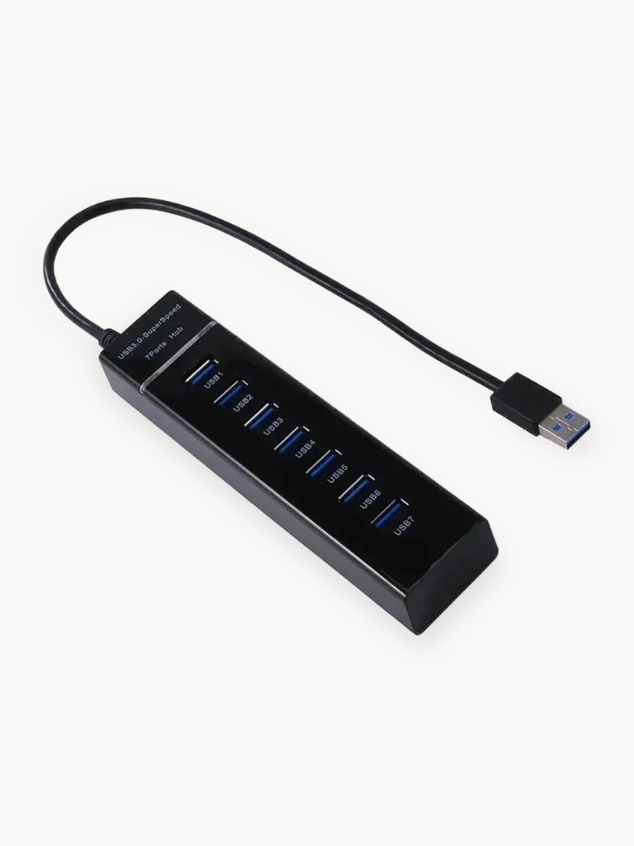 USB Hub разветвитель 7 портов USB 3.0 5 Гбит/с (USB концентратор)