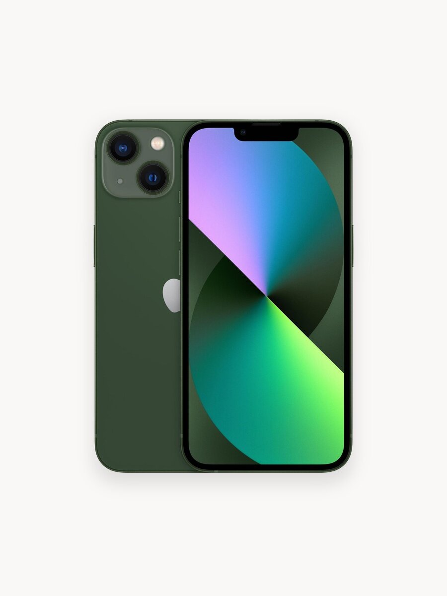 Смартфон Apple iPhone 13 4+128 ГБ, 2 nano SIM , Альпийский зеленый