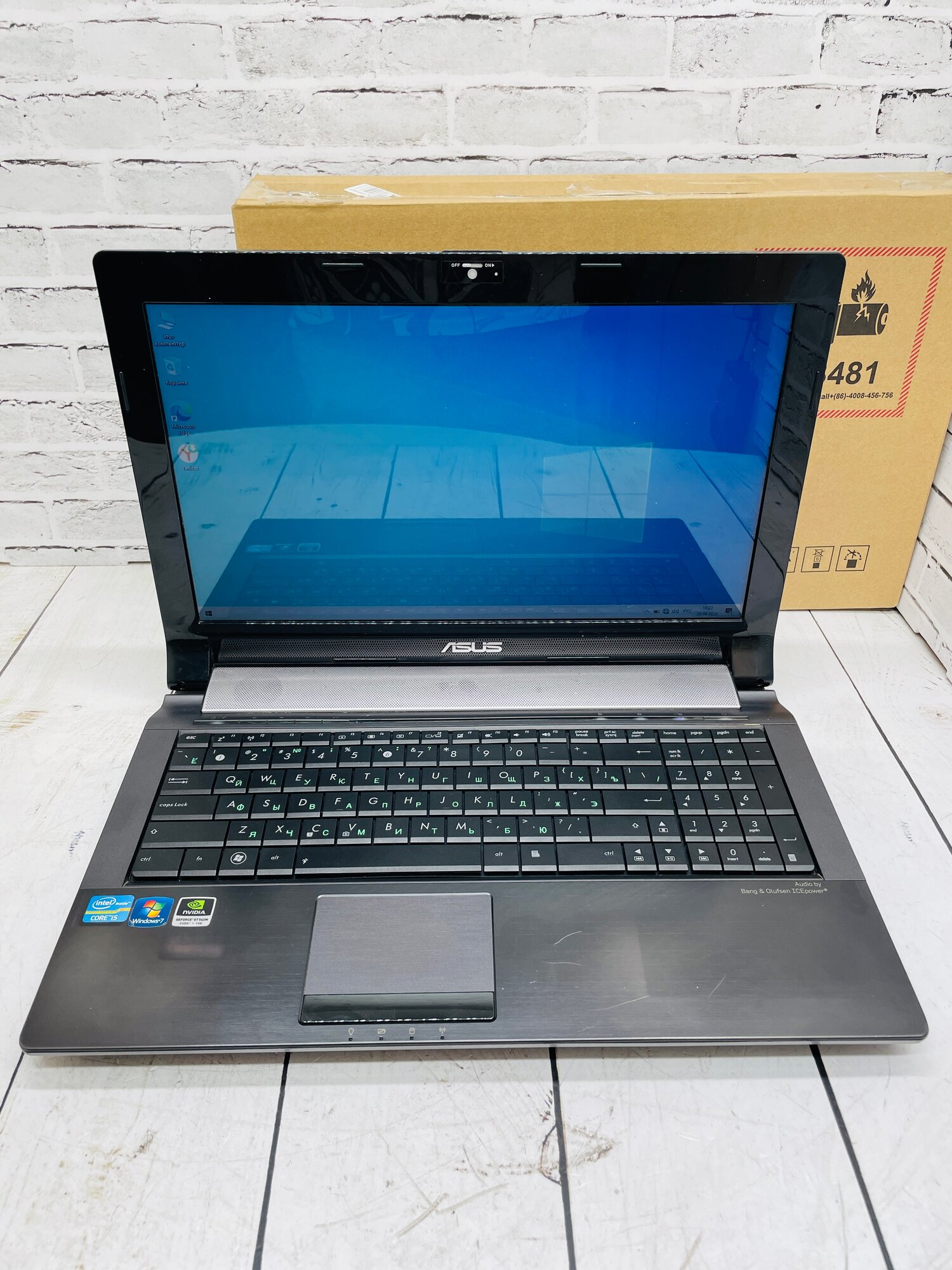 Игровой ноутбук 15,6, Asus N53SV, Intel Core i5 2410, 8 Gb DDR3, 240 Gb SSD, GeForce 540