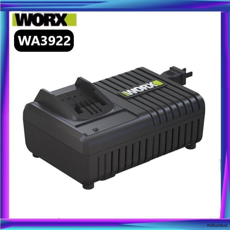 WORX WA3922 20В, 6Aч, Зарядное устройство , Для аккумуляторов для электроинструментов Worx 20V Green