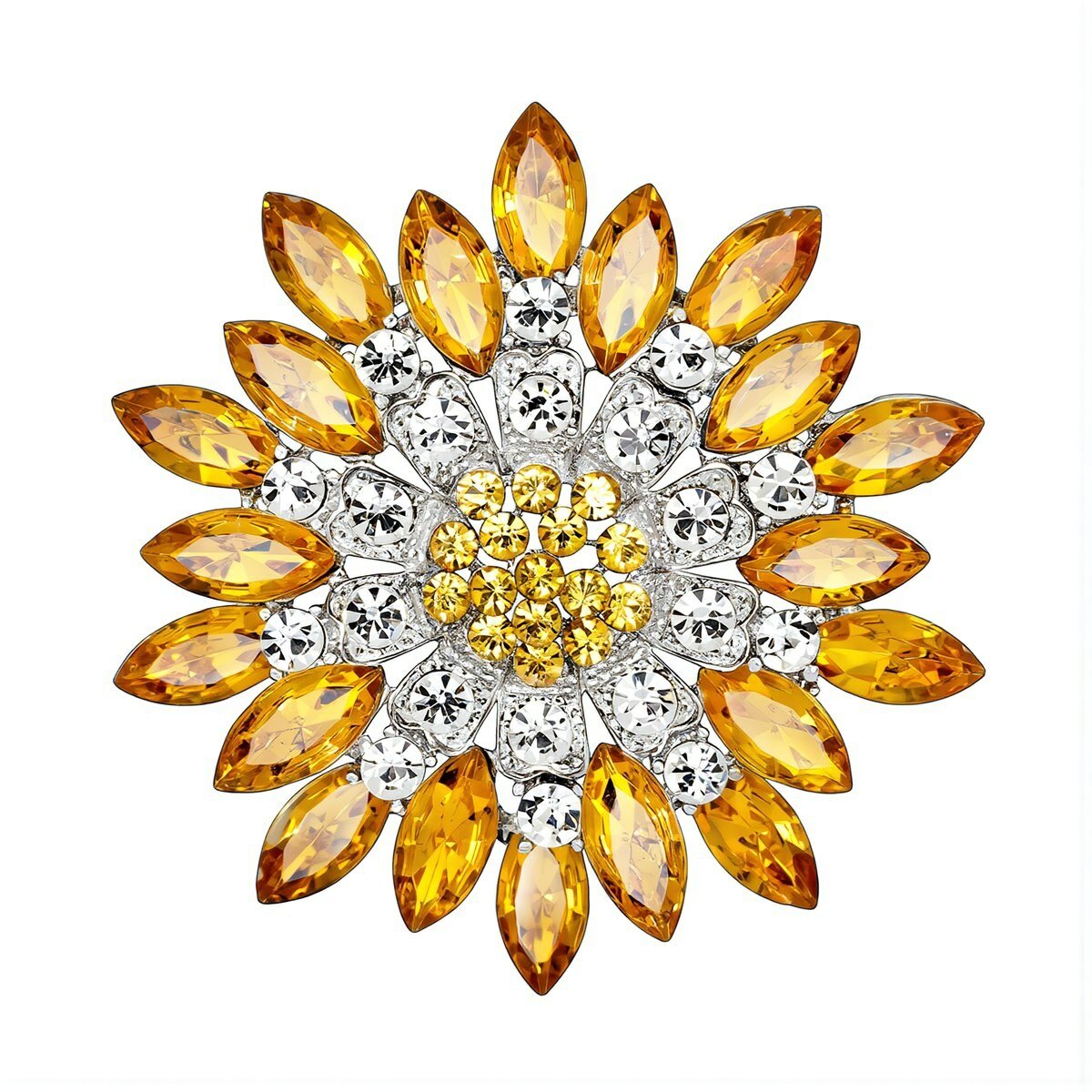 Брошь, кристаллы Swarovski
