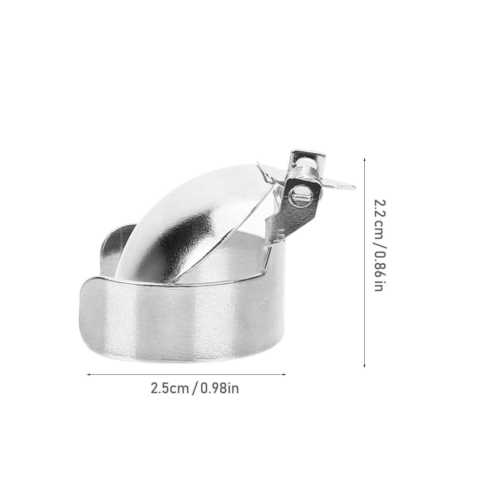 Декоративный Подсвечник С Тушителем Фитиля 2 Штуки Серебристый 2 5x2 5cm