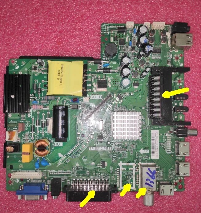 Материнская плата TP. S512. PB83 для телевизора 1SD 1CI 1T