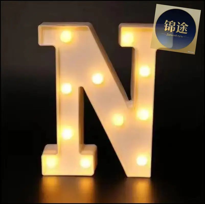 Большой светящийся знак любви, алфавитная LED-декорация A-Z ,22 см