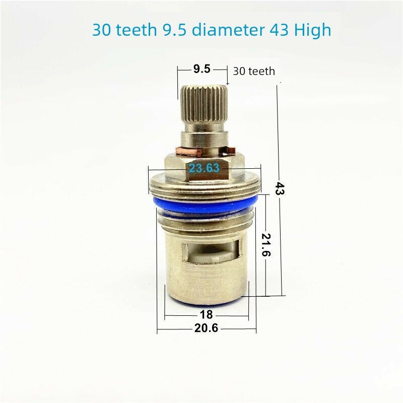 Картридж крана для фильтрации воды 30 зубцов 45мм высокий replacement valve core для системы фильтрации