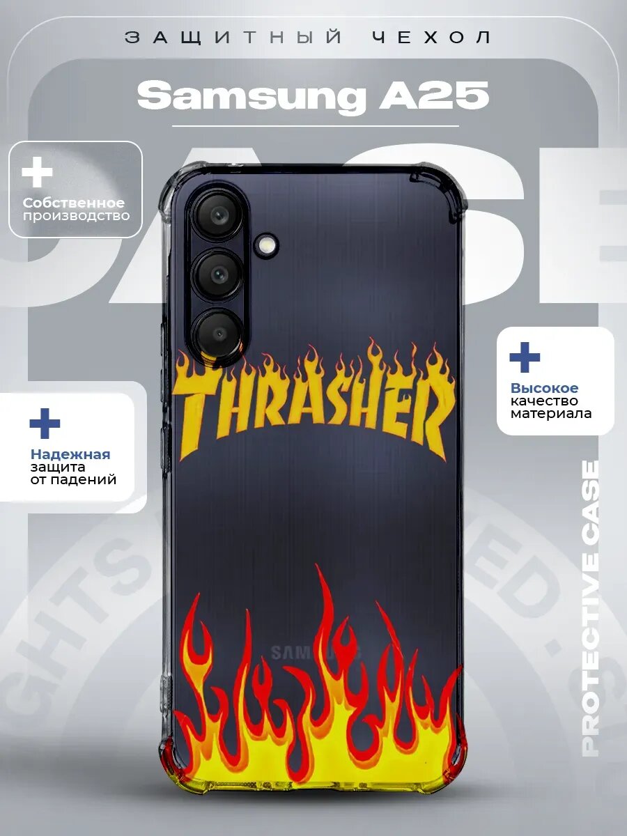 Чехол на Samsung A25 с принтом Thrasher
