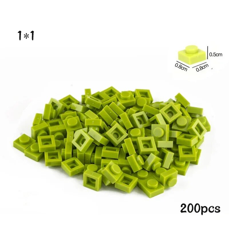 VEK строительные блоки 21 цвета Зеленый, 3024-light green