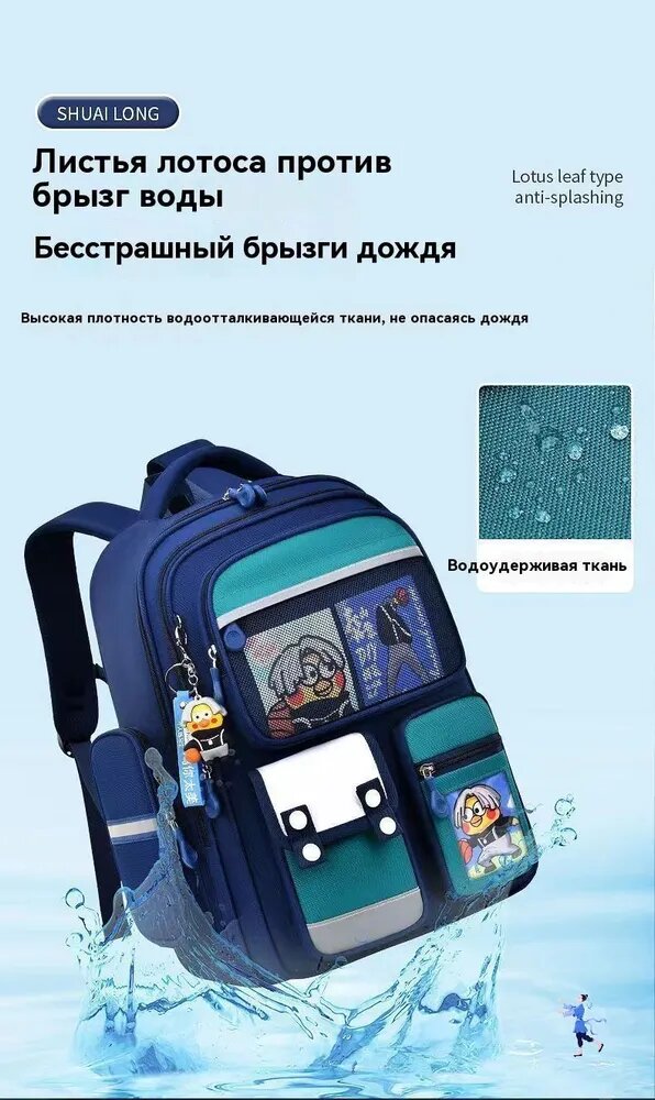 Рюкзак школьный для девочек розовый Hello Kitty Большой 3-6 класс школьный портфель — фото 1