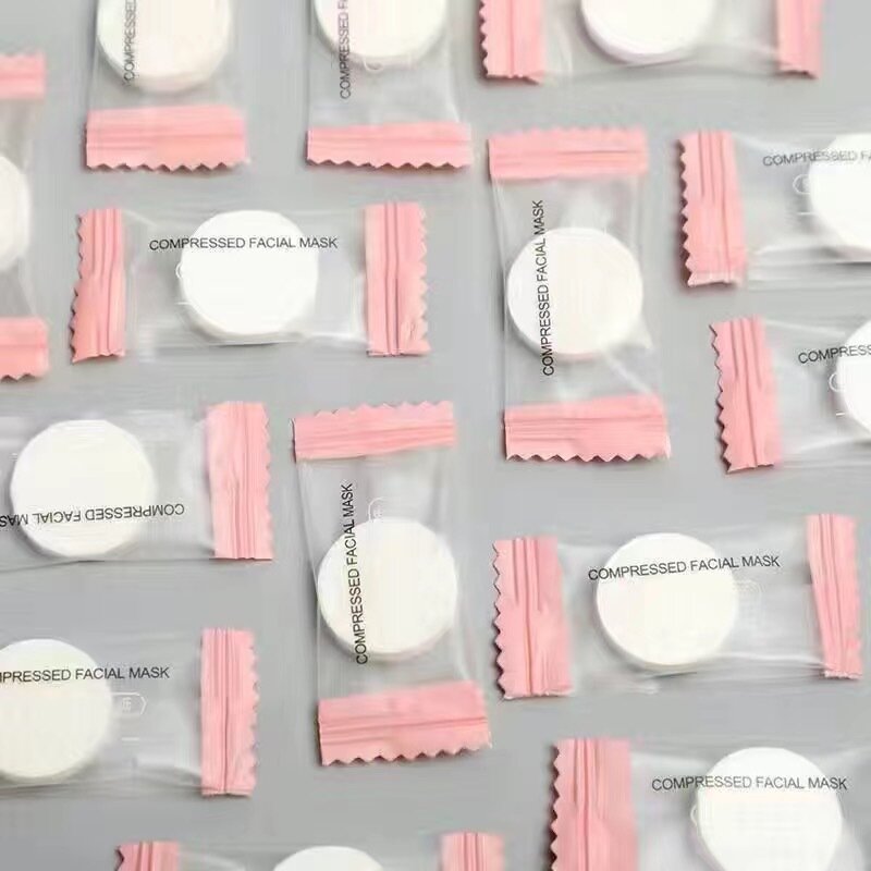 Сжатая маска для лица, ультратонкая шелковая маска для спа-салонов, одноразовая маска из чистого хлопка, оригинальный продукт.
