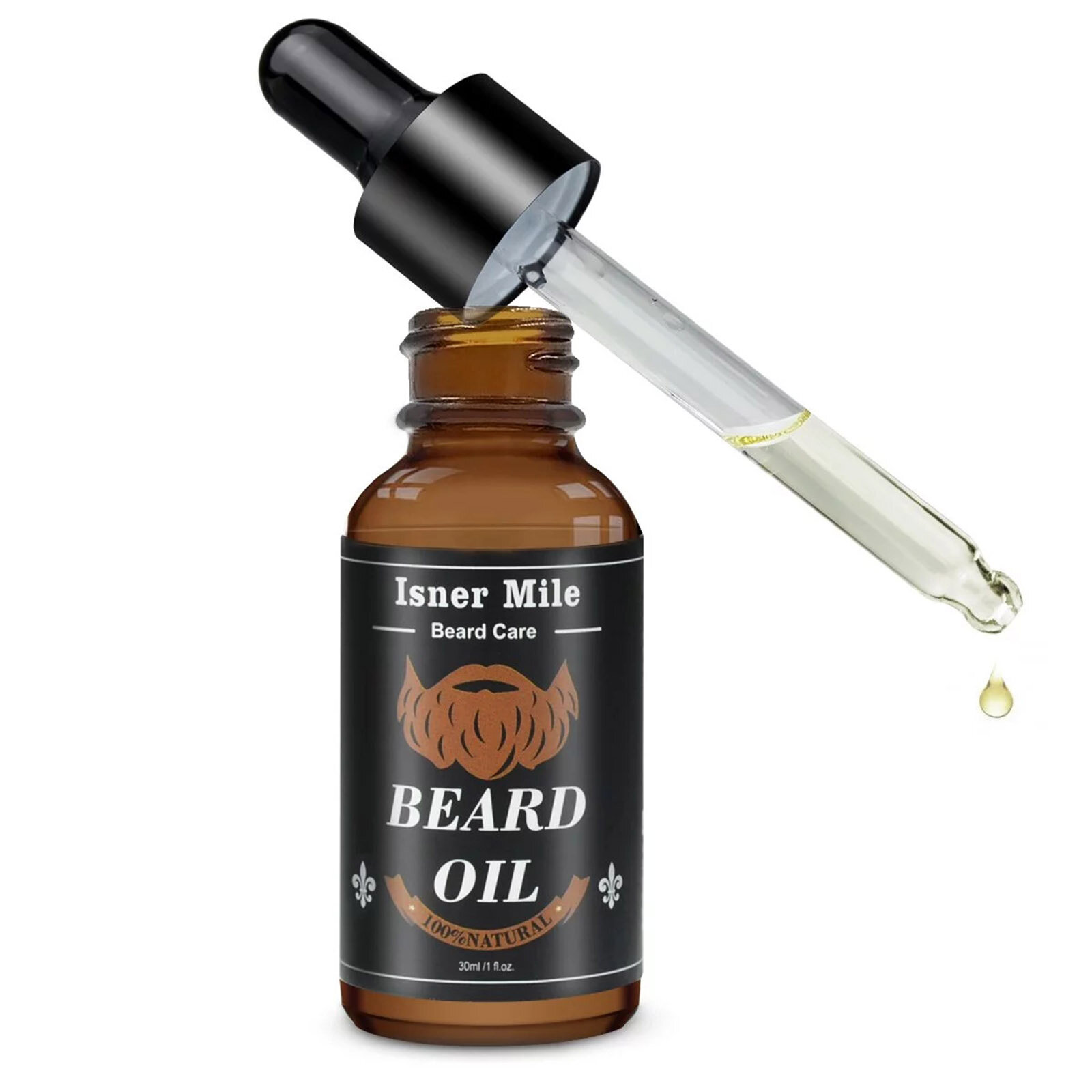 Isner Mile 30ml Beard Oil для мужчин для роста бороды и усов, для смягчения бороды, стимулятор роста бороды, уход за бородой, 30ml, Brand Name Isner Mile, Type Beard Oil, Package Size 10.6*3.8*3.8cm, Package Weight 90g, Package List 1* Beard Oil