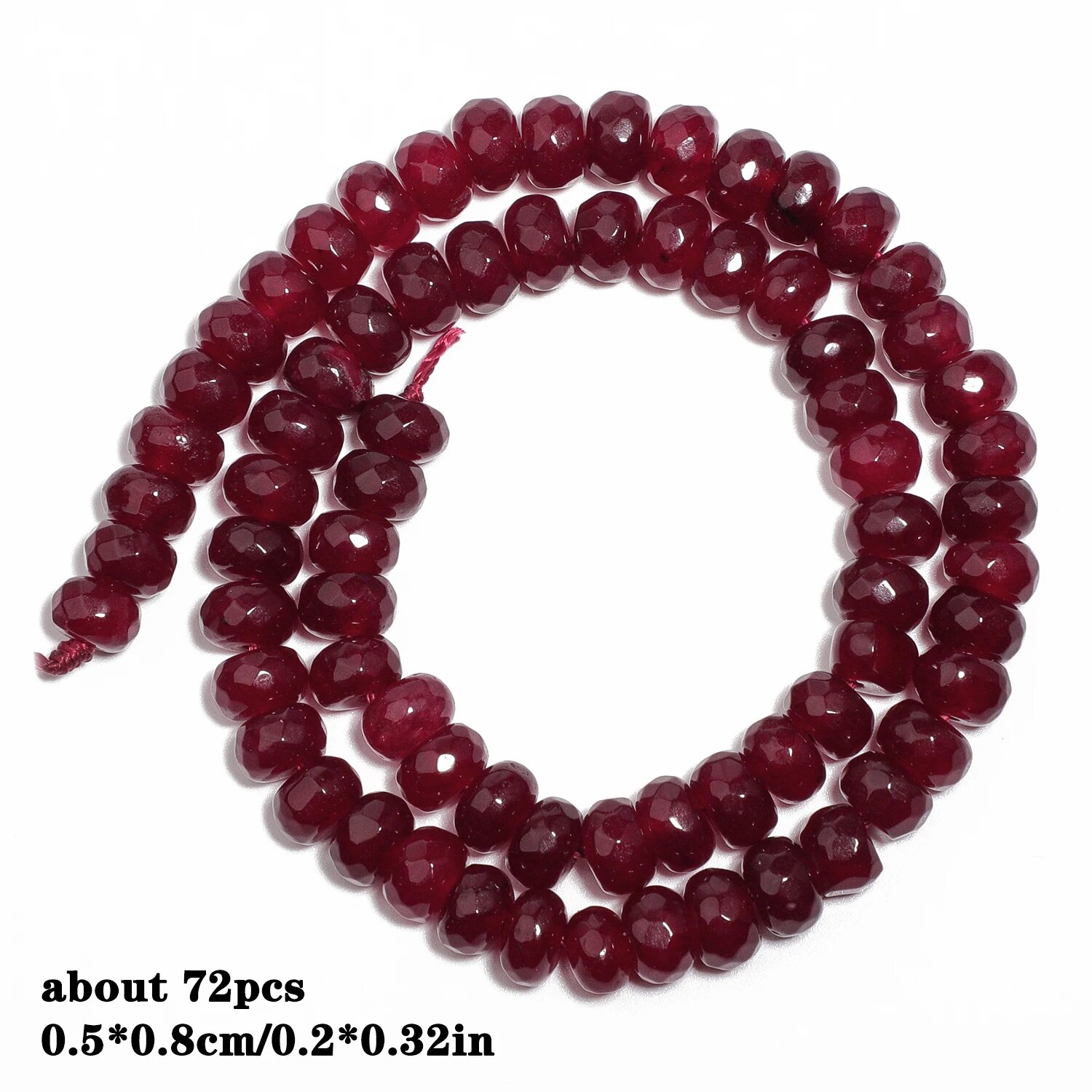 Бусины из красного халцедона Xilitata T 8-rondelle 8x5mm